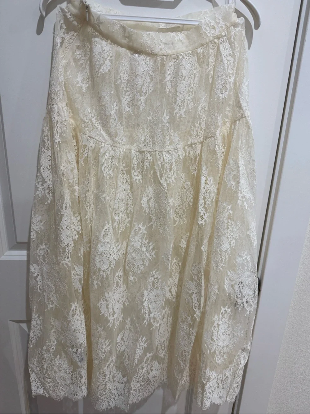 Doen | Skirts | Doen Sebastiane Skirt In Sea Salt Lace Nwot | Poshmark